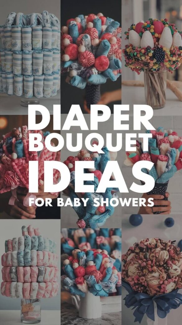 13 Adorable Diaper Bouquet Ideas for Baby Showers - Baby Ideas